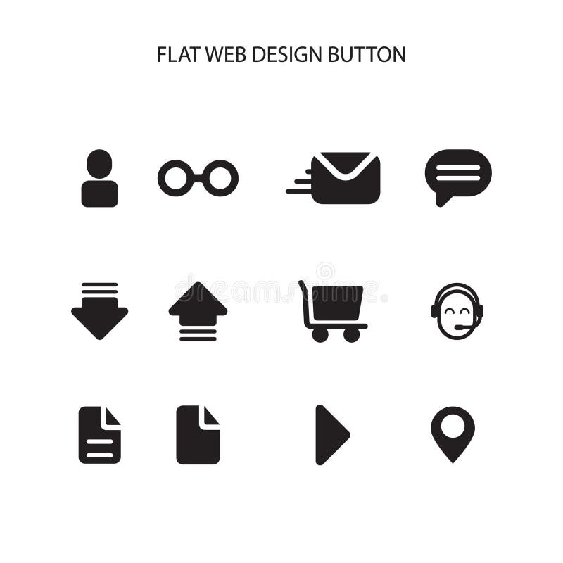 Set Icon Collection Graphic Design Stock Vector - Illustration of ...