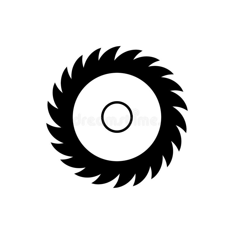 Cutting disk icon design stock vector. Illustration of metal - 194076862