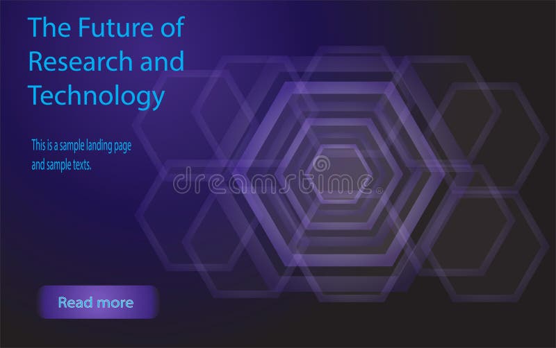 Abstract Futuristic Science And Technology Theme Stock Illustration ...