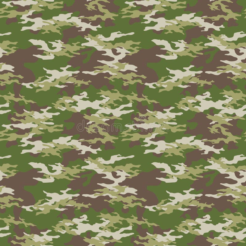 Military print, seamless stock illustration. Illustration of invisible ...