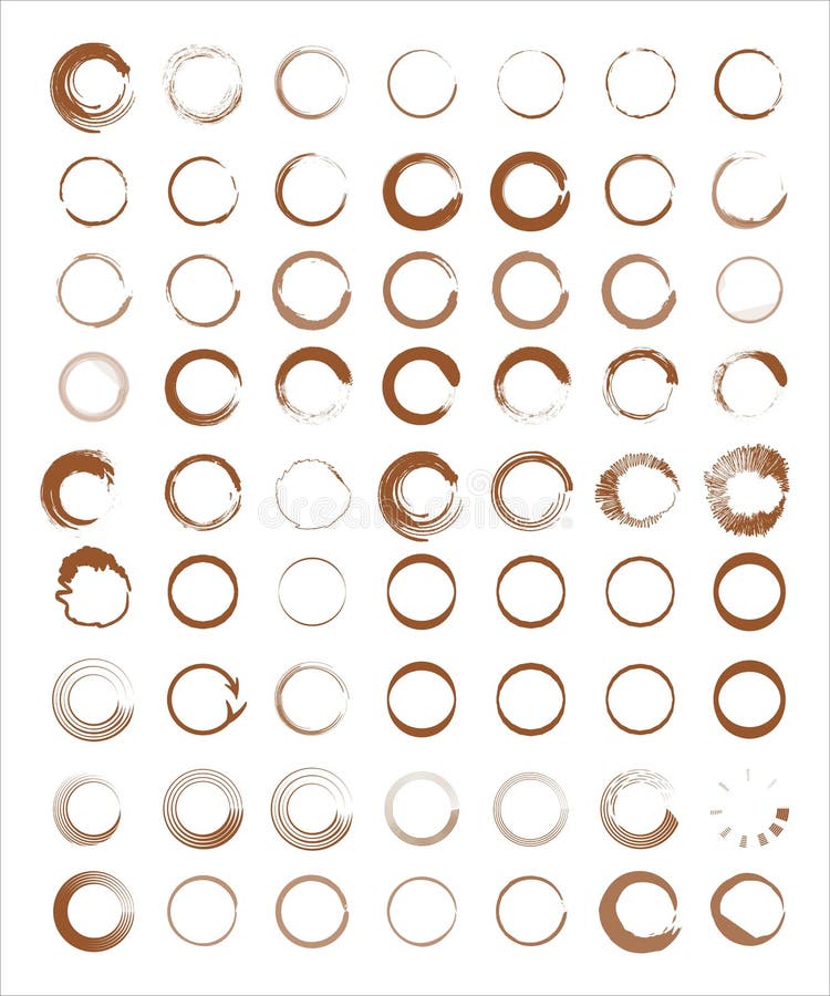 Vector Coffee Cup Stains. Menu, Bar, Cafe, Restaurant Stock Vector ...