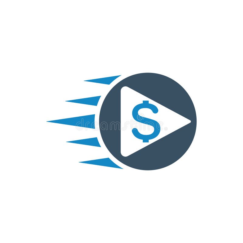 Fast Cash Cash Fast Money Refund Icon Vector Illustration Stock Vector ...