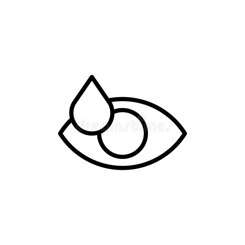 Eye water drop icon design stock vector. Illustration of help - 194706508