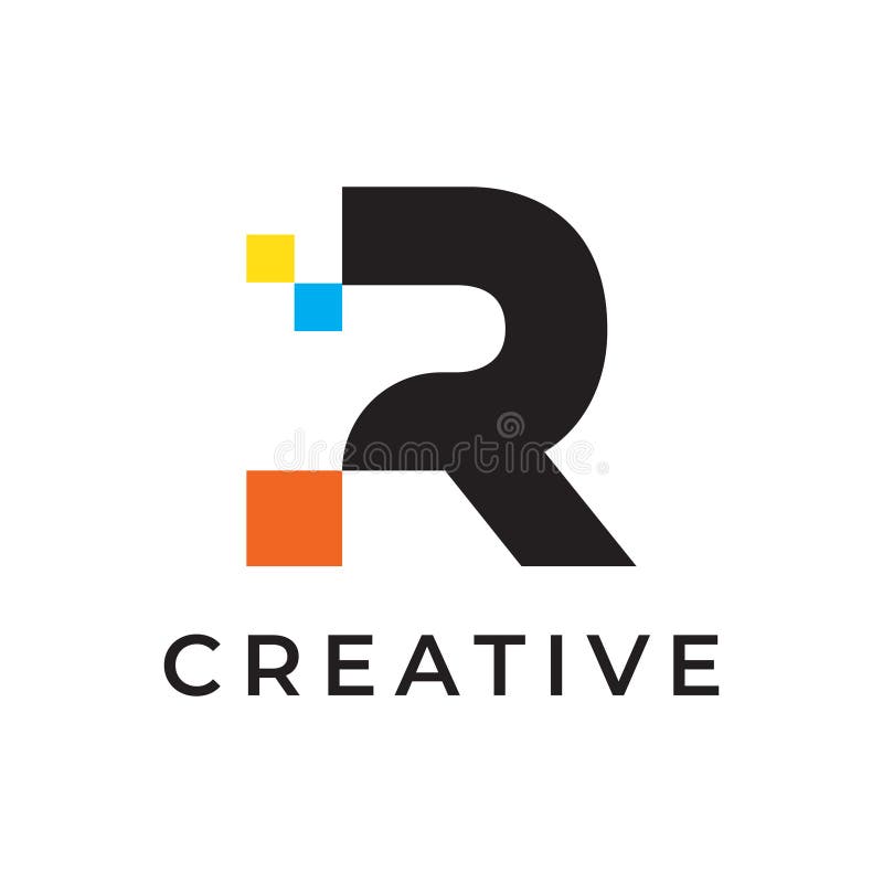 Logo R Pixel Abstract Logo Stock Illustrations – 240 Logo R Pixel ...