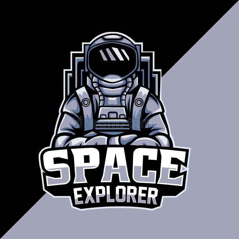 Space Explorer Mascot Logo Template. Perfect for Gaming Logo ...
