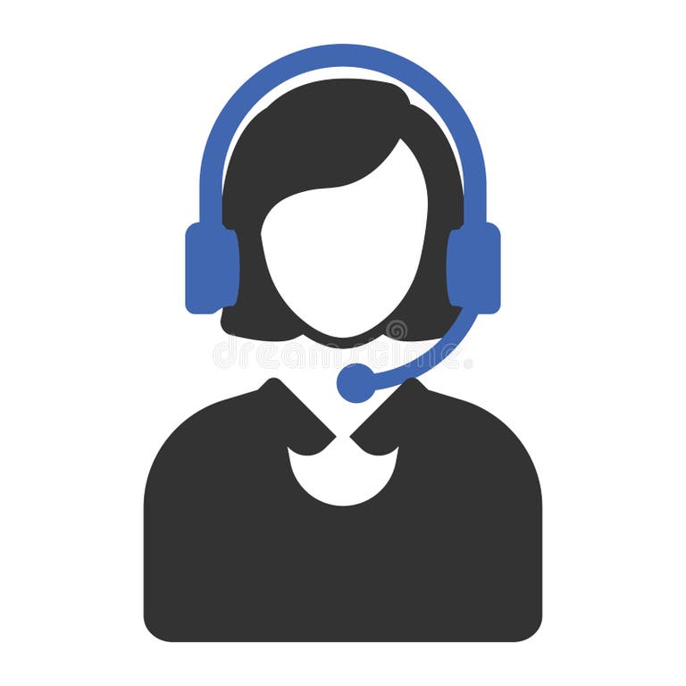 Customer service icon stock vector. Illustration of female - 194755013