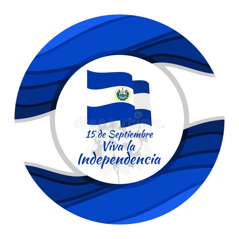 September 15, Independence Day of El Salvador Stock Vector ...