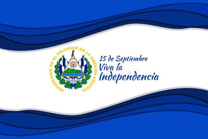 September 15, Independence Day of El Salvador Stock Vector ...