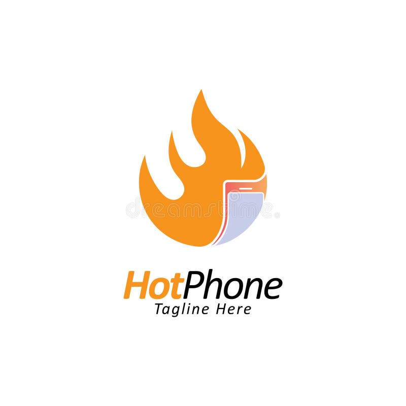 New Phone Illustration Logo Design Vector Template Stock Vector ...