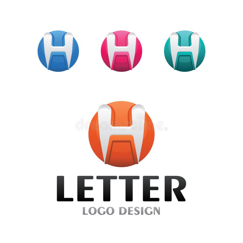 Sphere Letter H Logo Templates Stock Vector - Illustration of identity ...