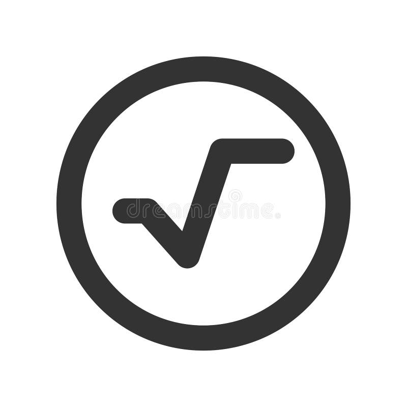 Root sign icon design stock vector. Illustration of accounting - 194820258