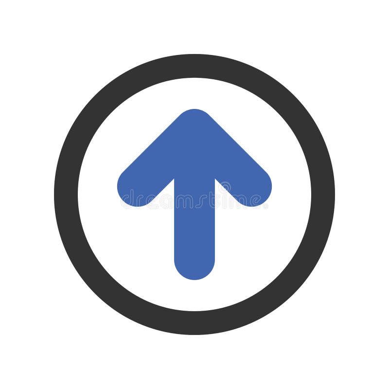 Up arrow sign icon stock vector. Illustration of vector - 194820241