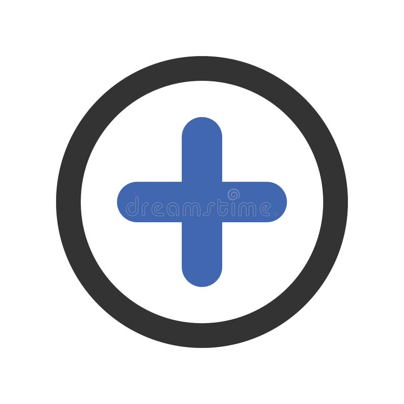 Plus icon sign vector stock vector. Illustration of division - 194820247