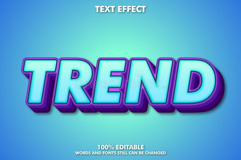 Trendy text effect stock vector. Illustration of mock - 194858165