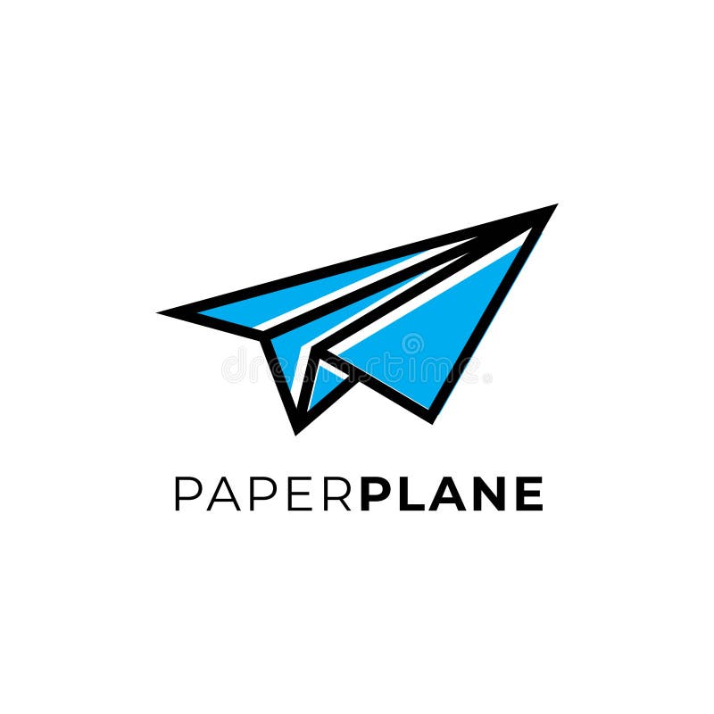 Modern Paper Plane Logo Design Inspirations Stock Vector - Illustration ...