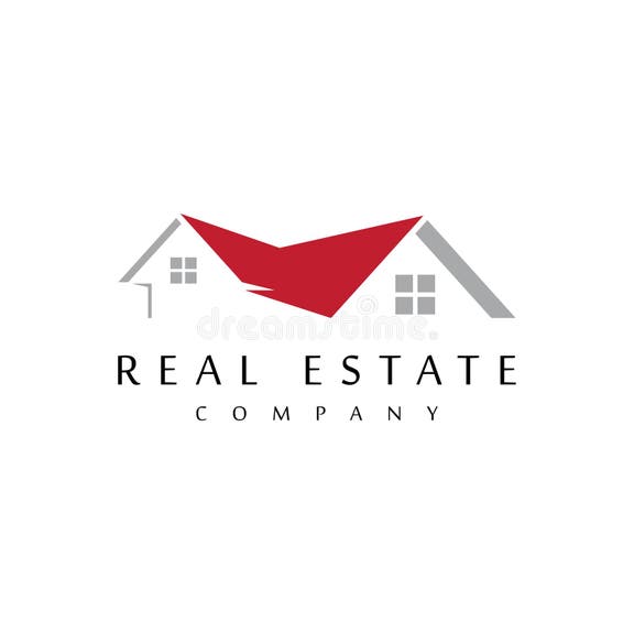 Red House Logo Design for Real Estate/property Industry.Vector Stock ...