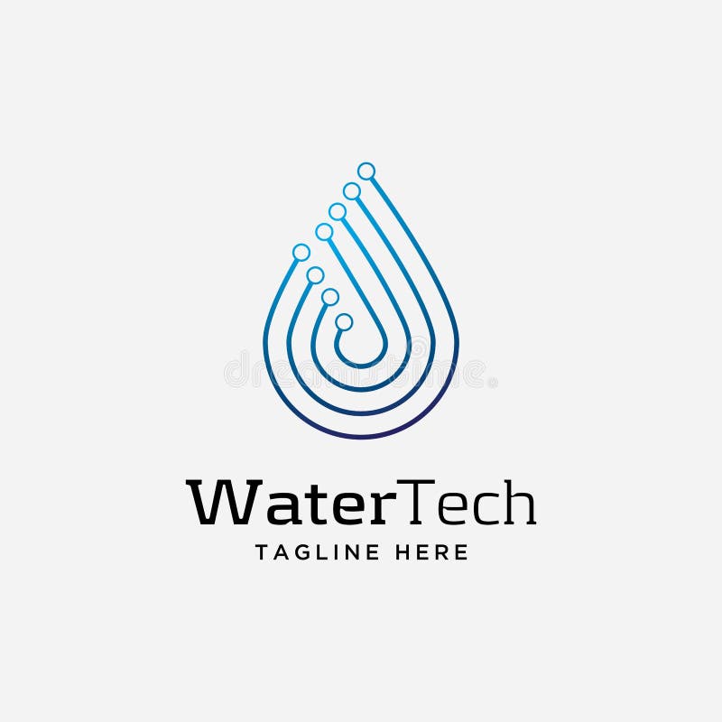 Water Technology Symbol Logo Design Vector Template Stock Vector ...