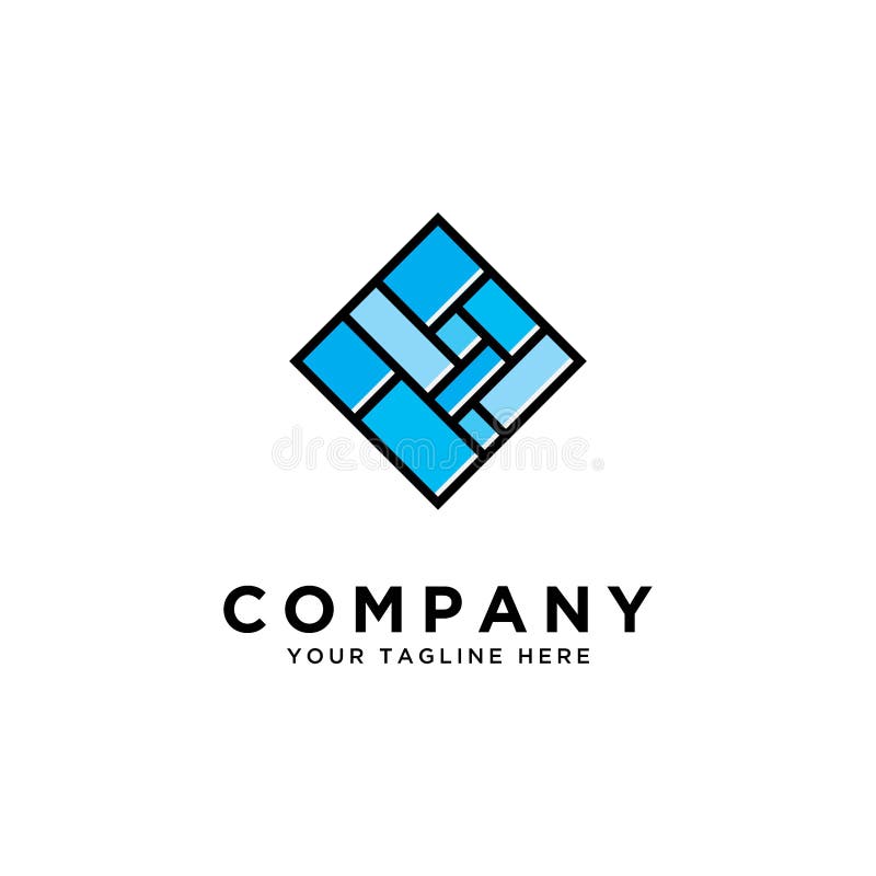 Creative Square Logo Design Template.Tile Icon Vector Stock Vector ...