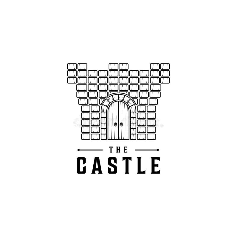 Castle Stone Logo Design Vector Template Stock Vector - Illustration of ...