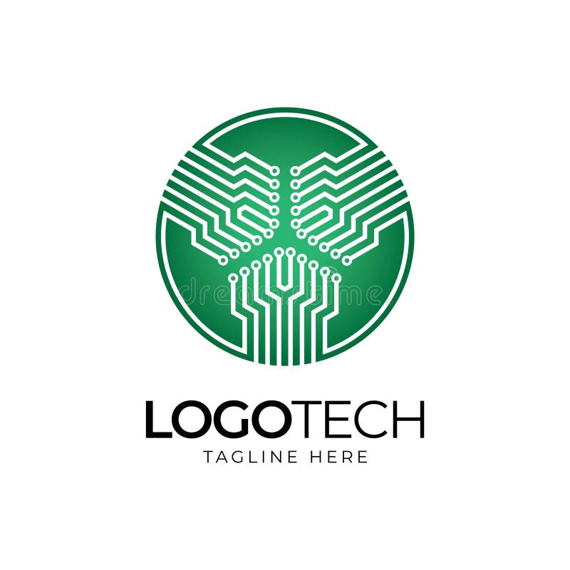 Digital Share Technology Logo Design Stock Vector - Illustration of ...