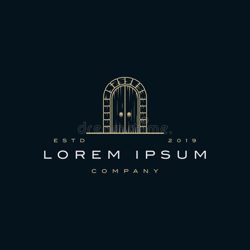 Gate Logo Symbol Design Inspiration Stock Vector - Illustration of icon ...