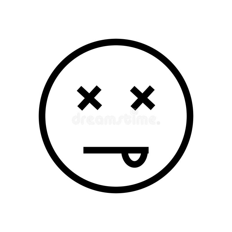 Face reaction emoji icon stock vector. Illustration of grin - 195112921
