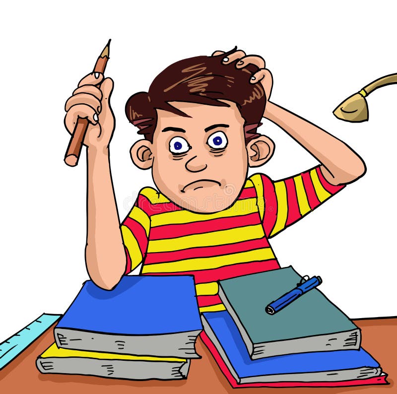 Too Much Homework Clipart Png