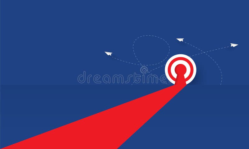 Keyhole in a Target, Business Strategy Stock Illustration ...