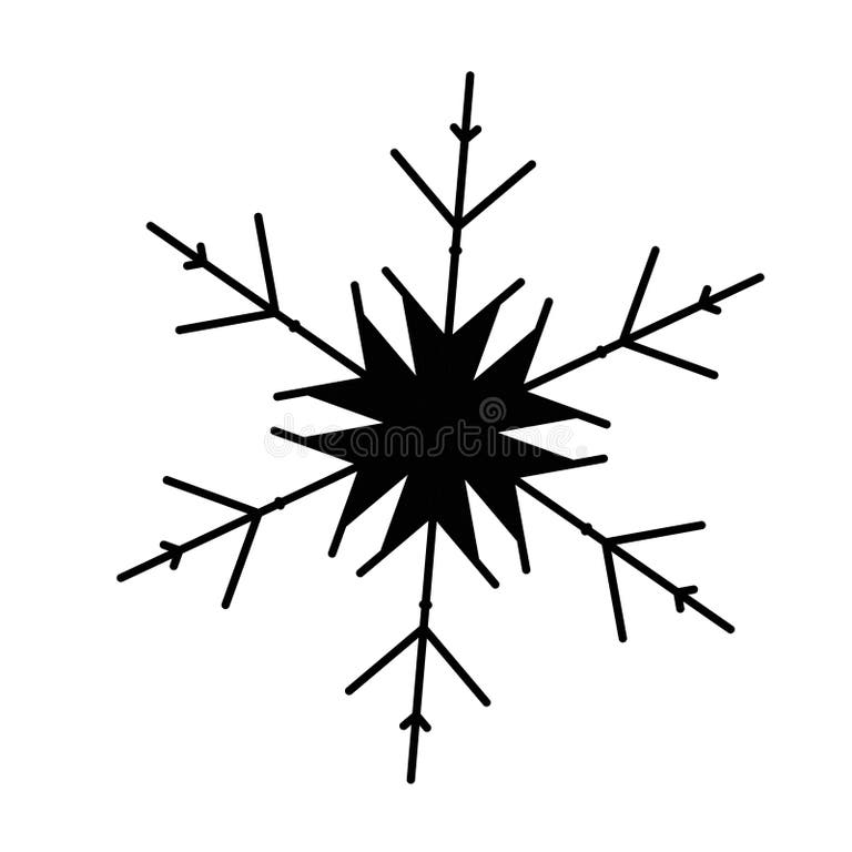 Vector Snowflake Icon. Illustration for Web Stock Vector - Illustration ...