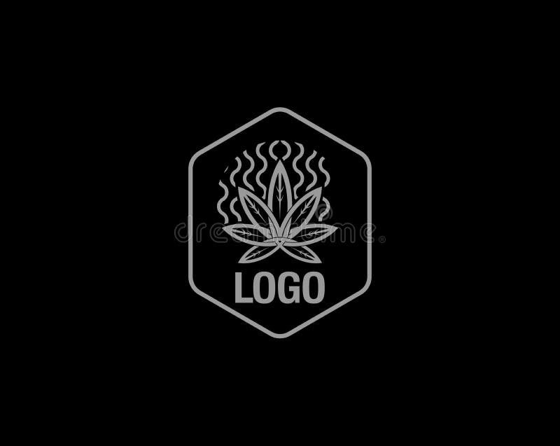 Cannabis Logo Design Template, Elegant Brand Logo Stock Vector ...