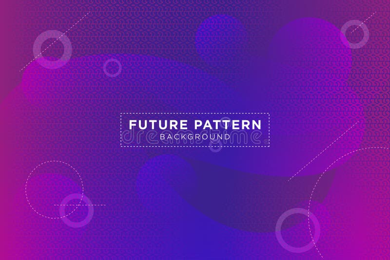 Purple Blue Future Pattern Background Design Template Stock Vector ...
