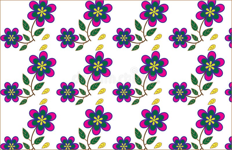 Flower Pattern Design for Your Company Stock Vector - Illustration of ...