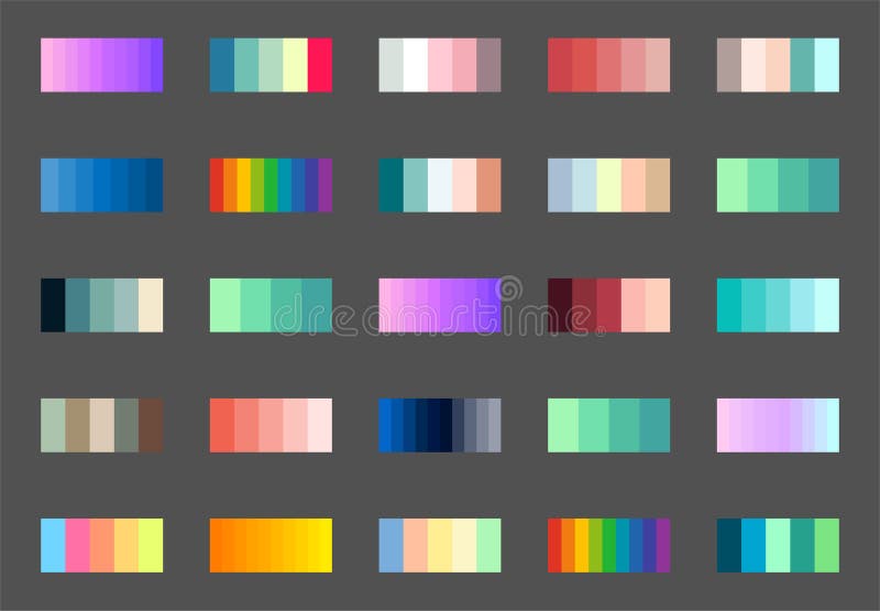 Fashion Color Trend. Color Palette Swatches Vector Design Stock Vector ...