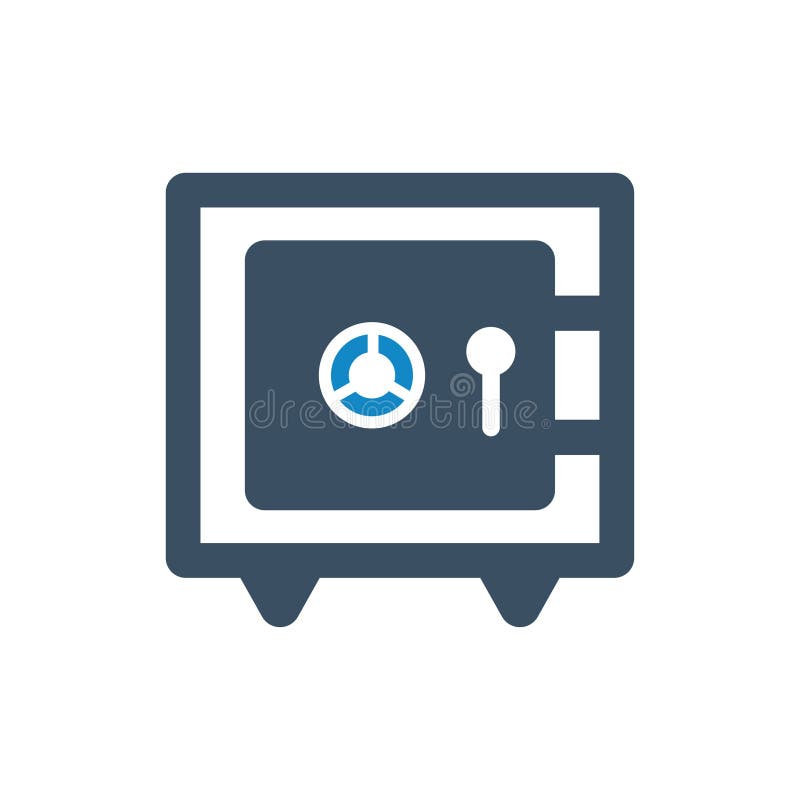 Locker Secure Vault Safety Padlock Icon Vector Illustration Stock ...