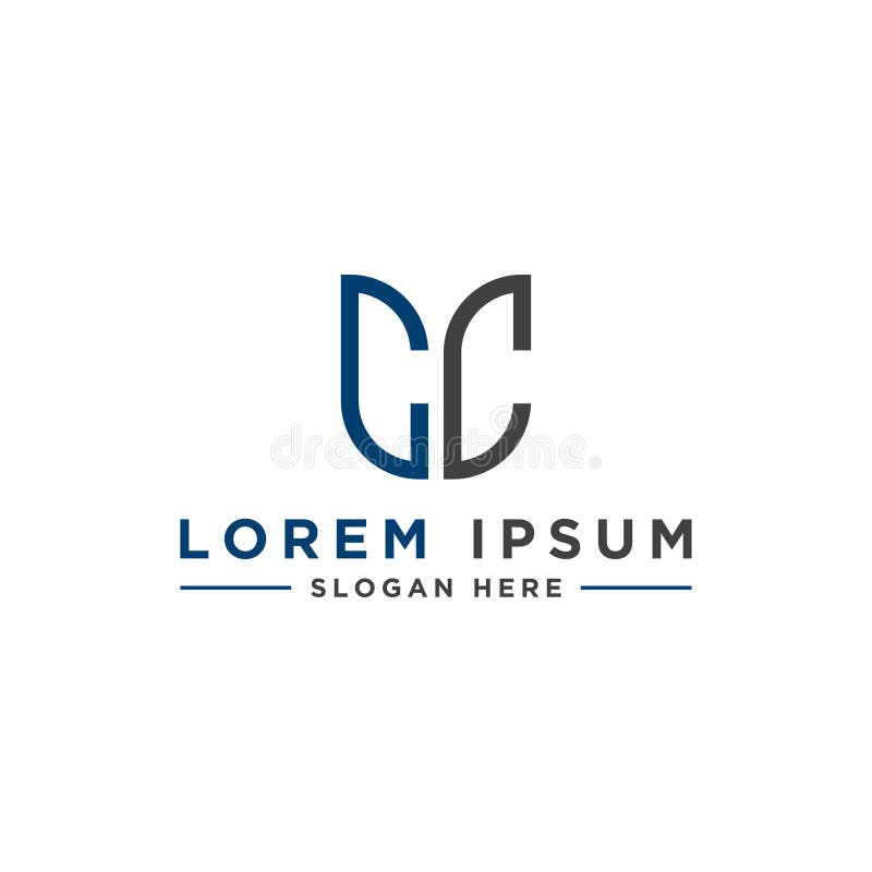 Initial CC Letter Logo Design Vector Template. Monogram and Creative ...