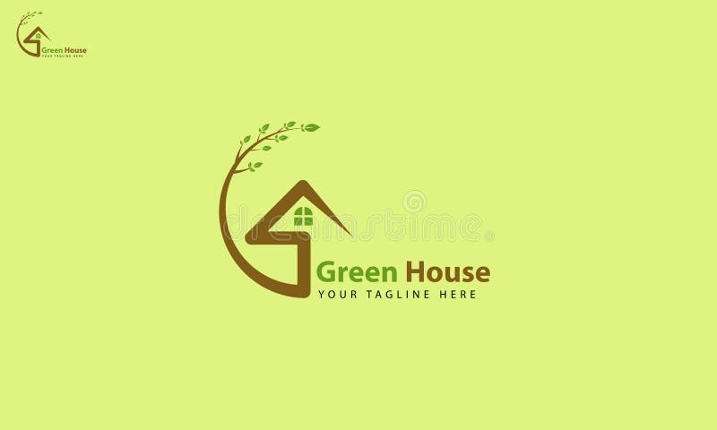 Green House Logo, with a Simple Design and the Right Color Combination ...