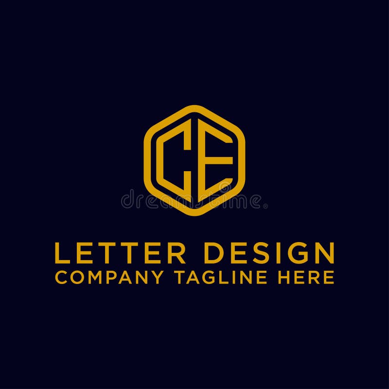 Logo Designs Initial Letters of the CE Logo Icon. -Vectors Stock Vector ...