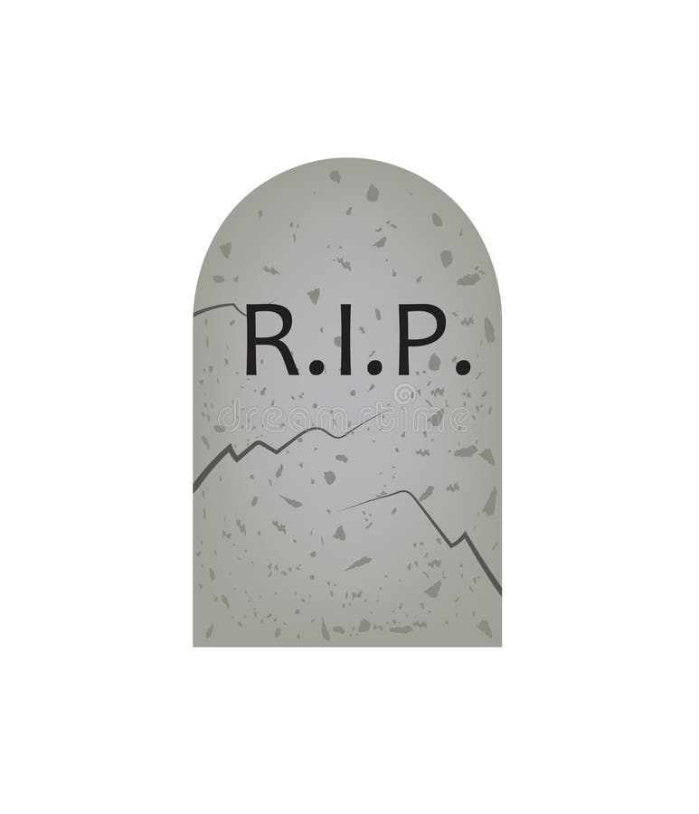 RIP grave stone stock vector. Illustration of gravestone - 196134860