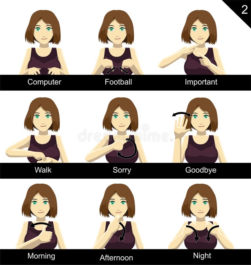Sign Language Stock Illustrations – 111,292 Sign Language Stock ...