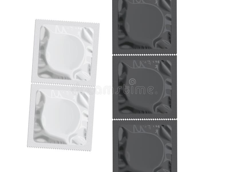 Packaging with a Condom for Your Design and Logo Stock Vector ...