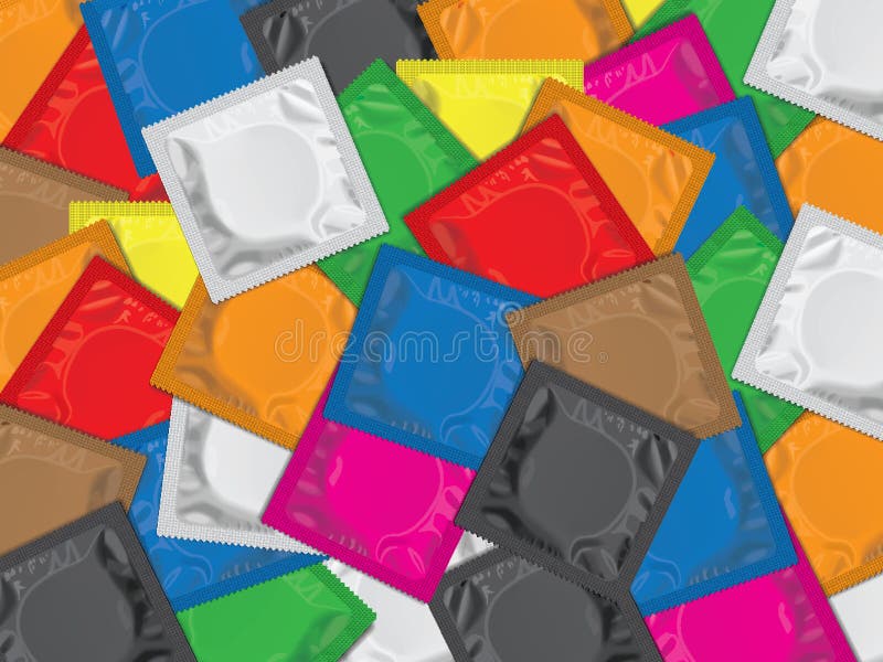 Packaging with a Condom for Your Design and Logo Stock Vector ...