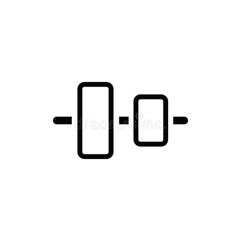 Basic Editing Tools Alignment Stock Vector - Illustration of centered ...