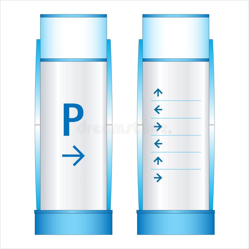 Outdoor Way Finding Signage. Stock Vector - Illustration of concept ...