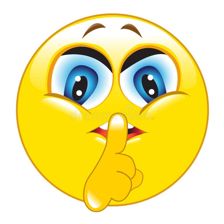 Emoticon Shh Stock Illustrations – 202 Emoticon Shh Stock Illustrations ...