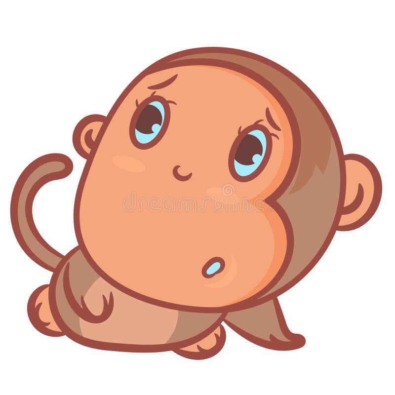 Cartoon Monkey Sad Stock Illustrations – 464 Cartoon Monkey Sad Stock ...