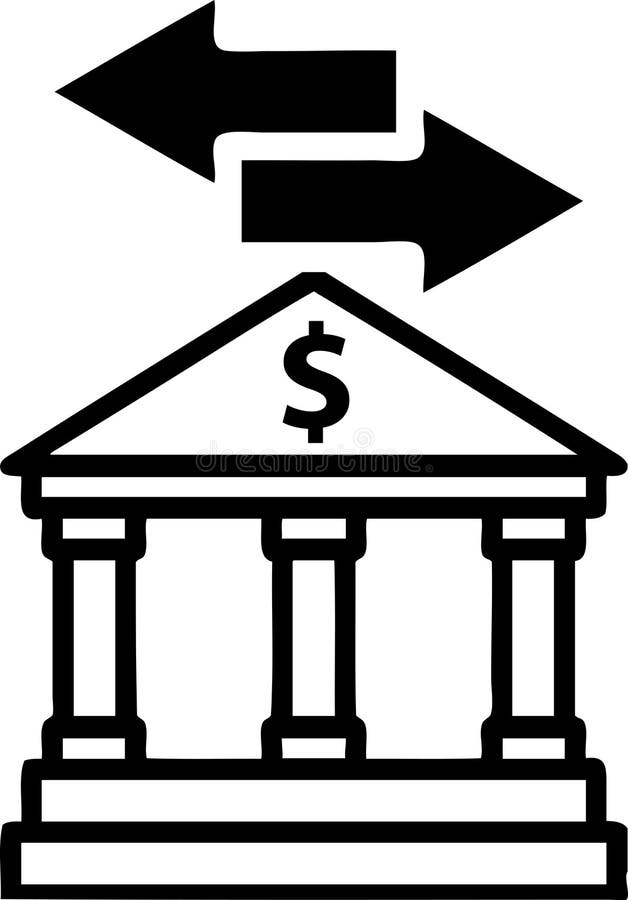 Bank Transfer Icon Vector from Payment and Bank Collection. Thin Line ...