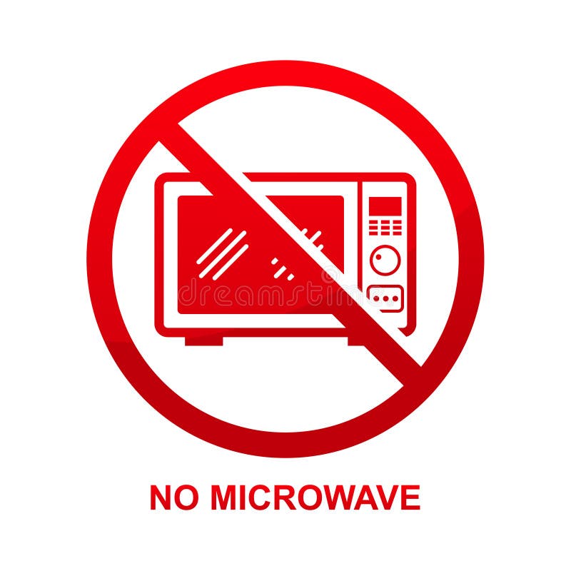 No Cooking Sign Isolated on White Background Stock Vector ...