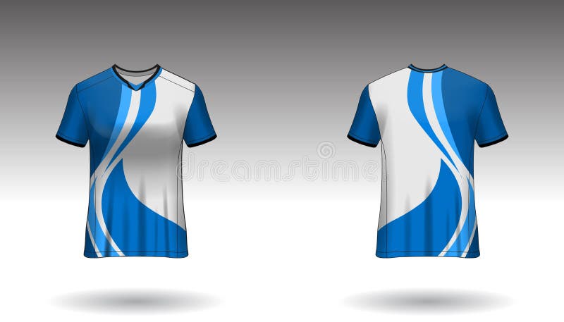 Football Club Football Jersey Design Vector. Uniform Front and Back ...
