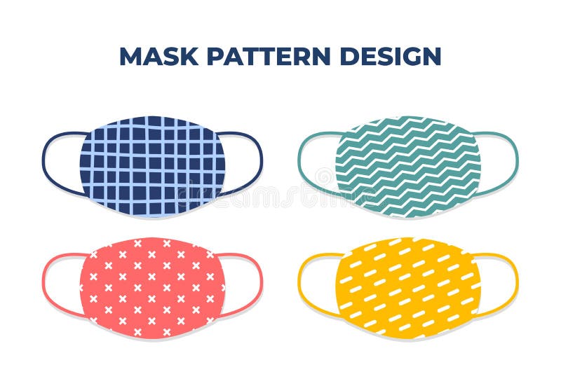 Vector Design of Modern Face Mask Pattern To Avoid Dust, Bacteria ...