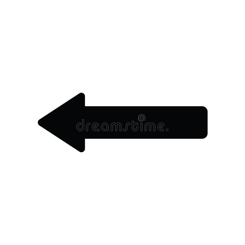 Left Arrow Sign Icon Vector Stock Vector - Illustration of refresh ...